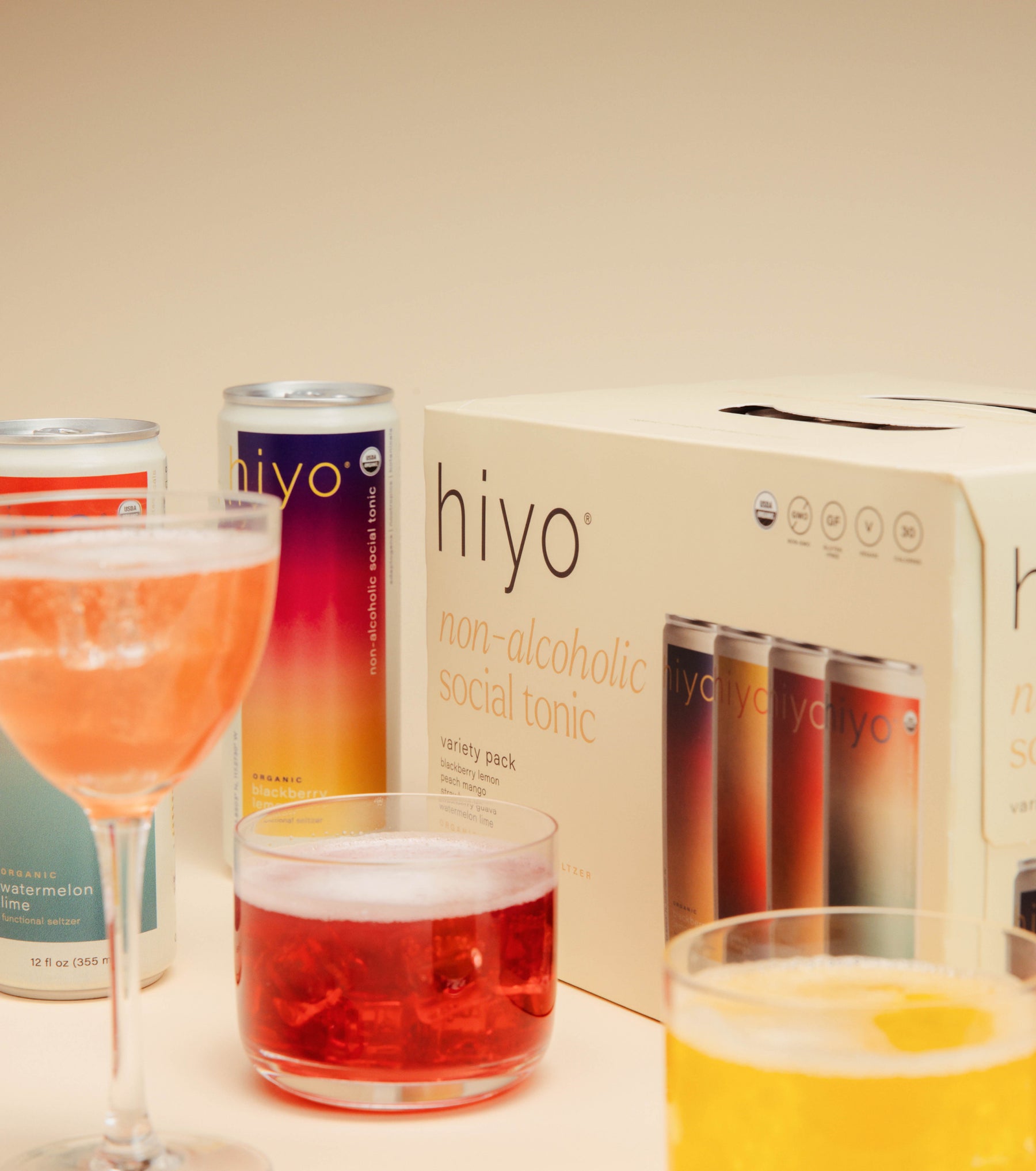 hiyo | non-alcoholic functional seltzers