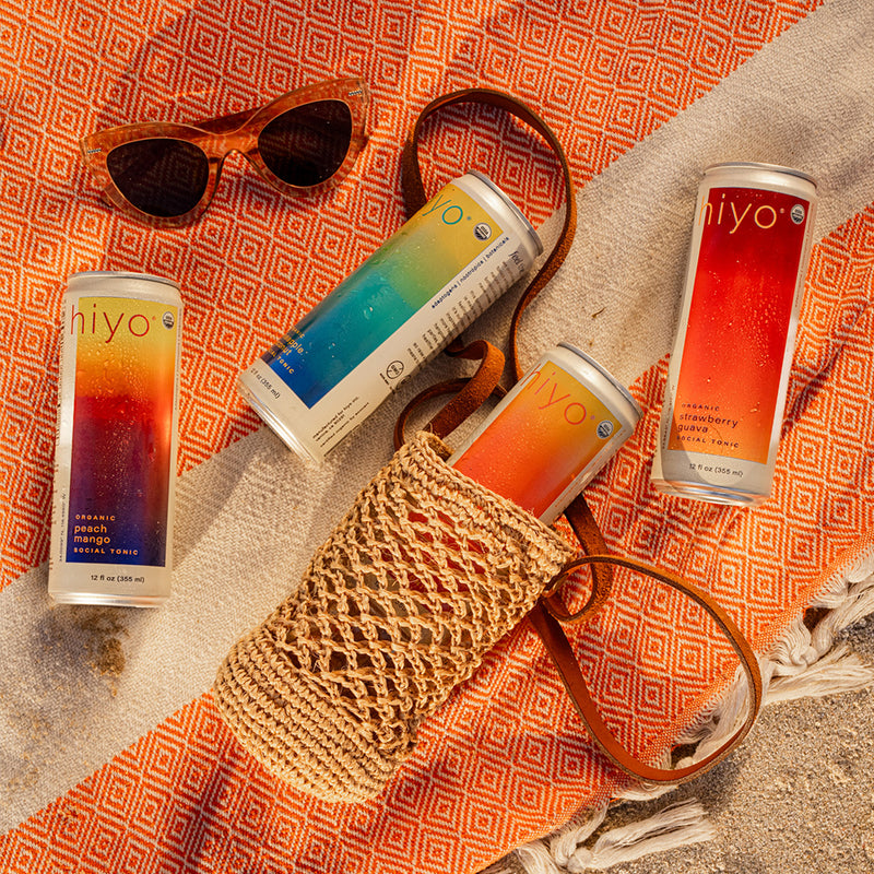 hiyo | tropical pack, non-alcoholic functional seltzers