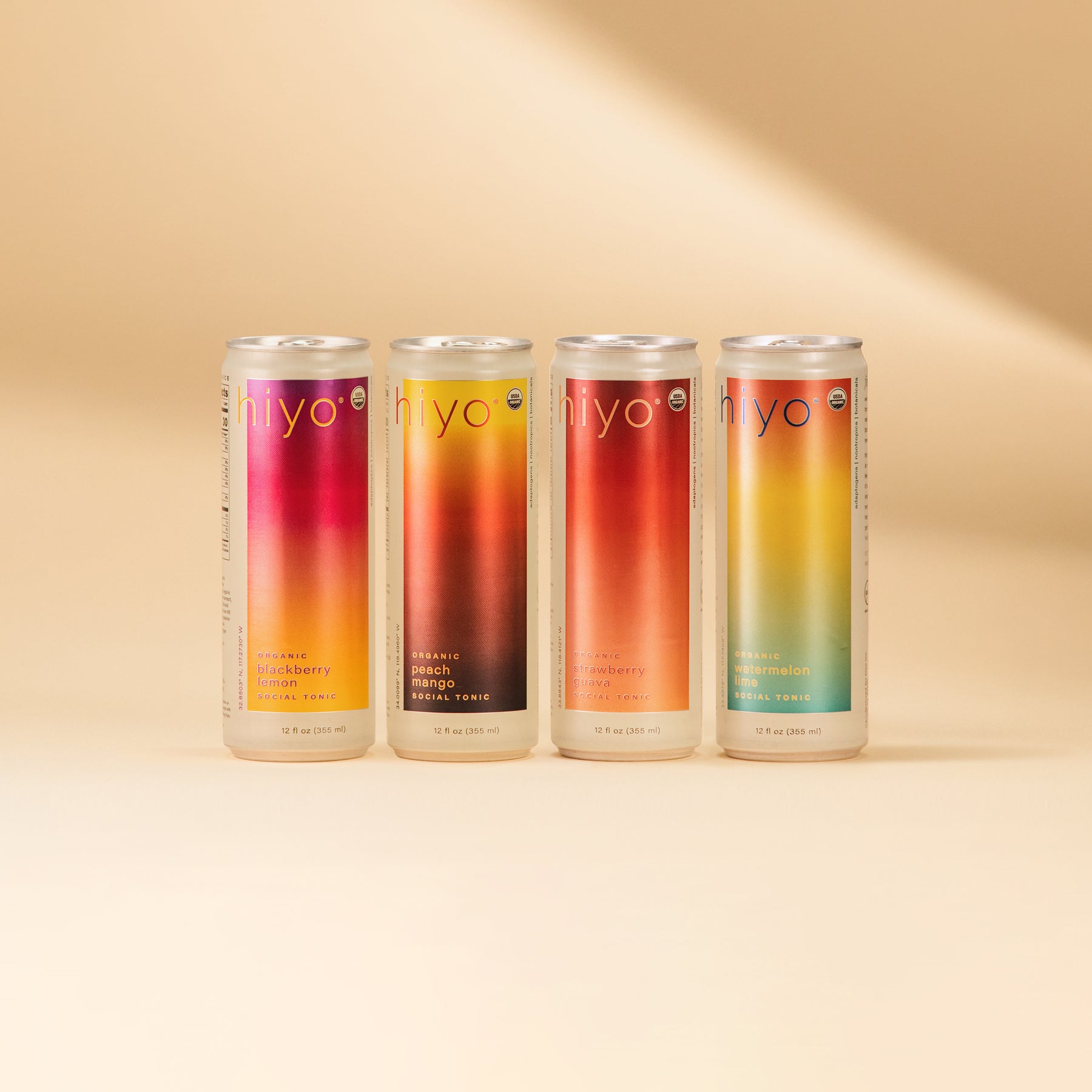 hiyo social tonics: non-alcoholic functional seltzers